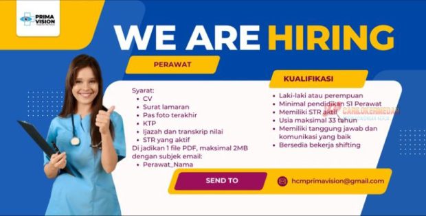 Lowongan Kerja S1 Di RSK Prima Vision Medan Juni 2024