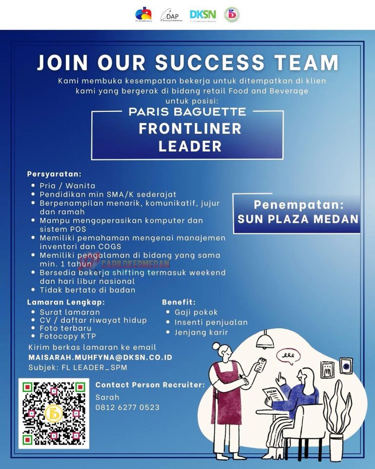 Loker SMA SMK Di PT Duta Karya Sukses Nusantara Medan 2024