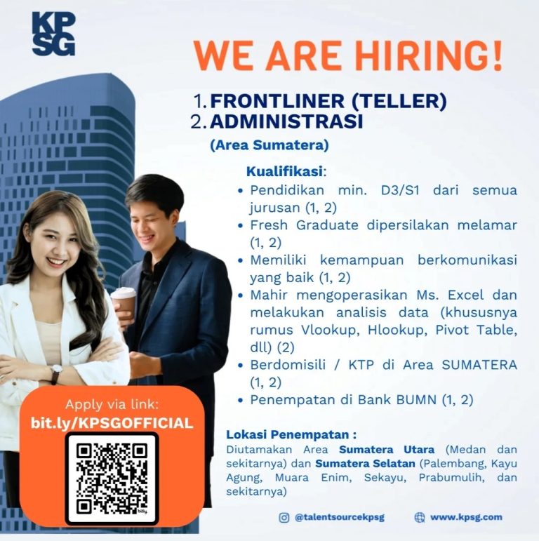 Loker D3 S1 Di PT Karyaputra Suryagemilang Medan Juni 2025