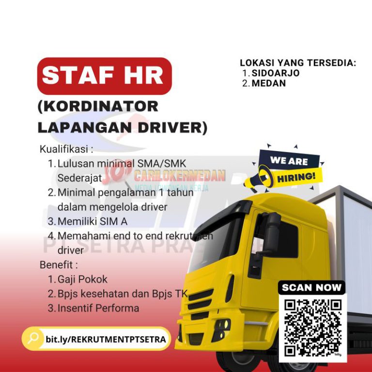 Loker SMA SMK Di PT Setra Praba Perkasa Medan Juli 2025