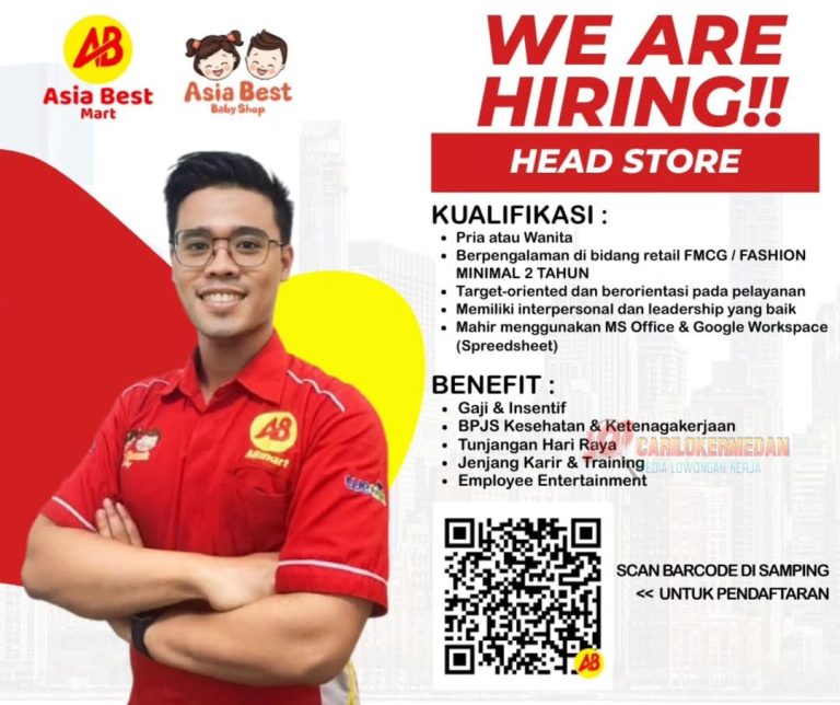Lowongan Kerja Di PT Asia Best Indonesia Medan September 2025