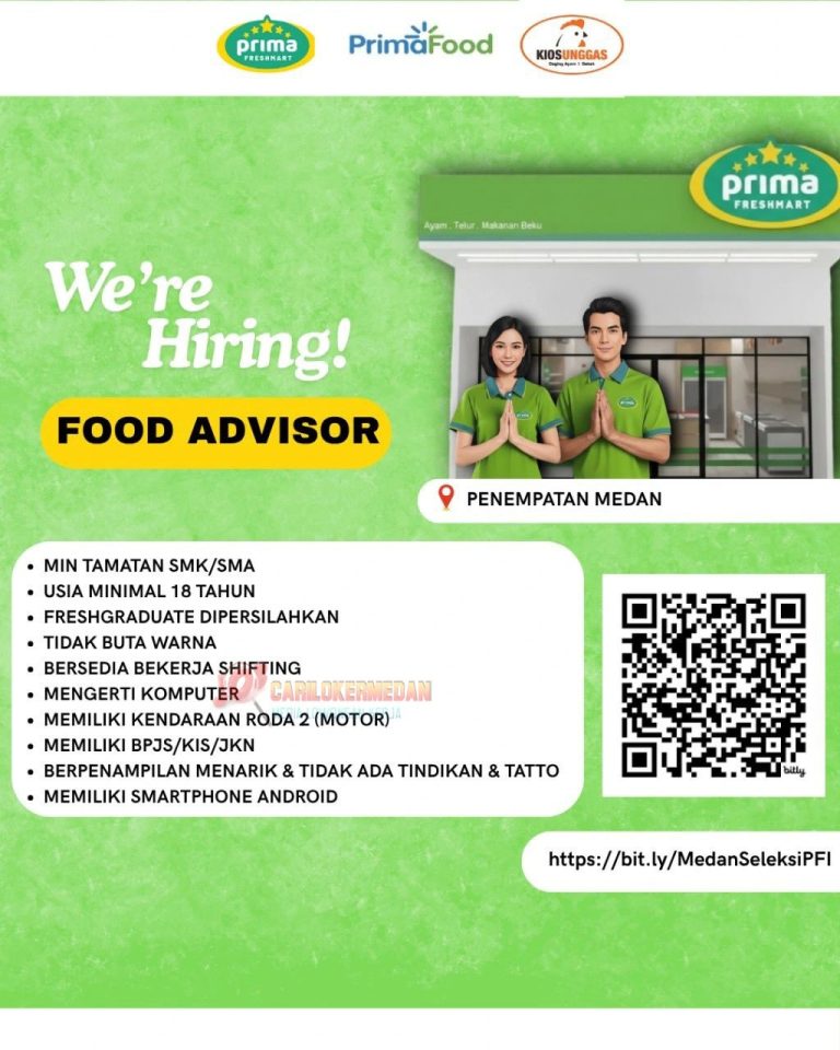 Loker SMA SMK Di PT Primafood International Medan Oktober 2025